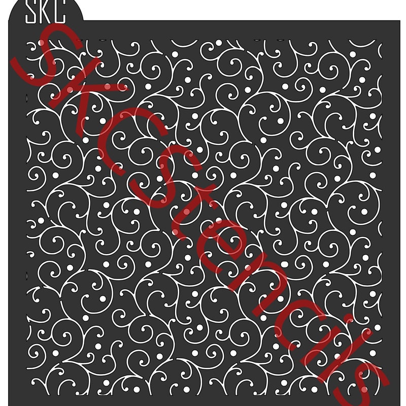 Scroll Stencil - Etsy