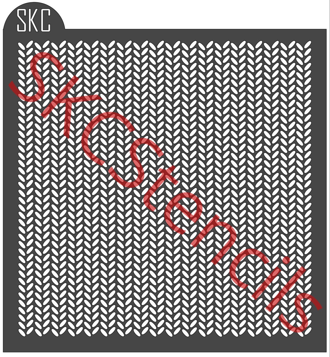 Micro Knit Stencil SVG - Etsy