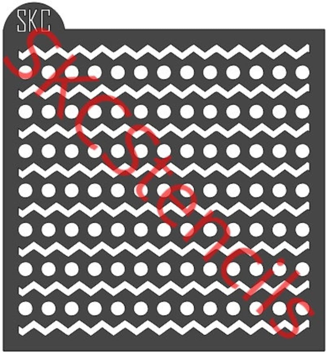 Chevron and Dots Stencil SVG - Etsy