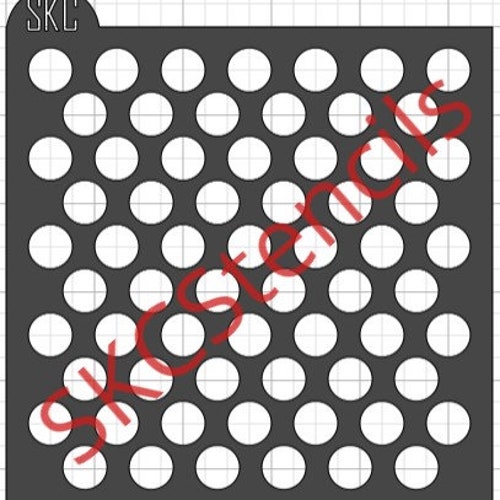 Large Polka Dot Stencil SVG File | Etsy