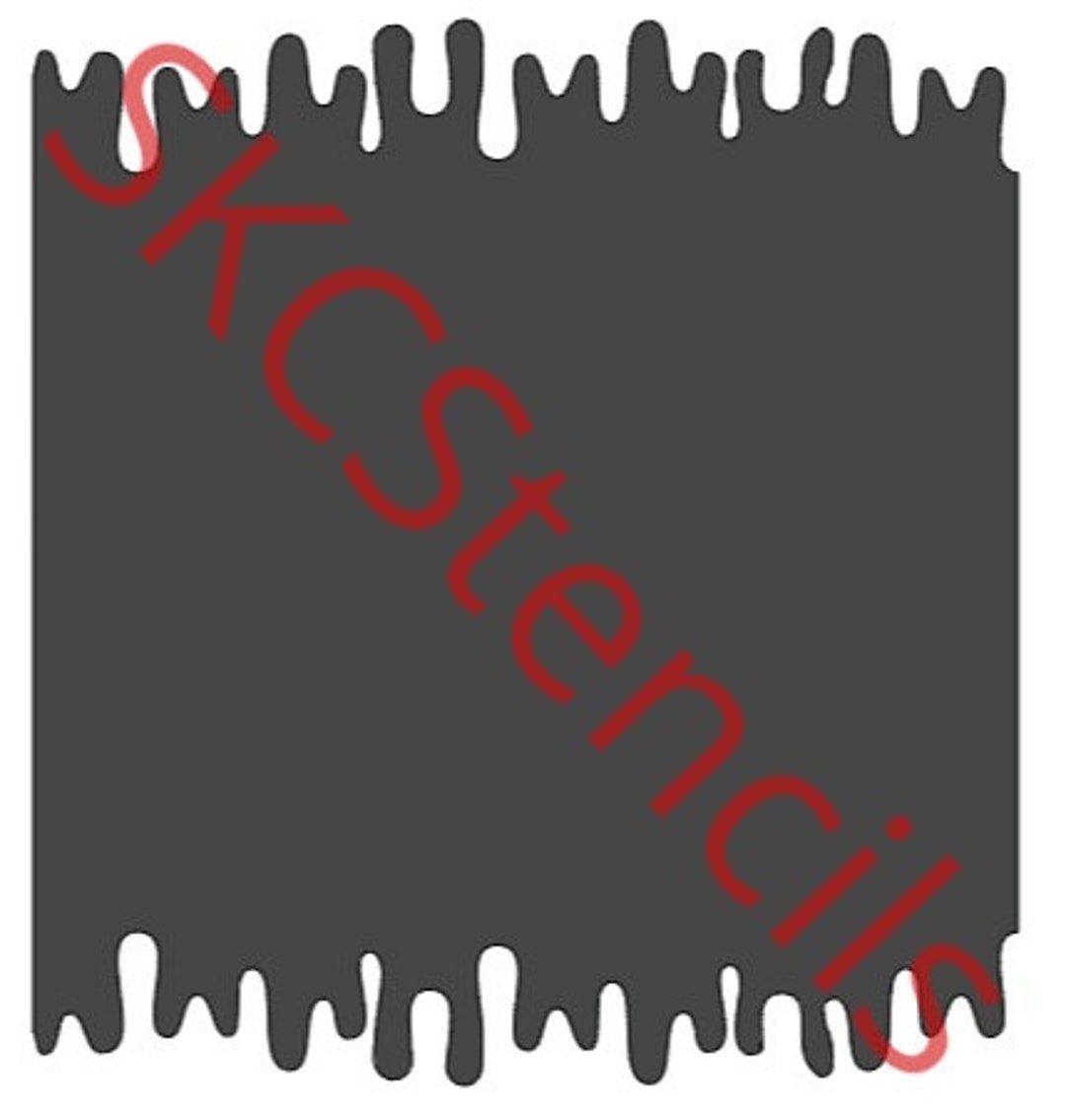Double Sided Drip Stencil SVG- Ice Cream Drip- Honey Drip- Blood Drip ...