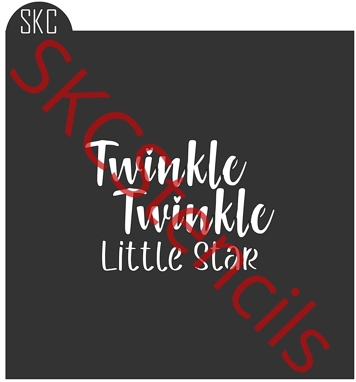 Twinkle Twinkle Little Star Stencil SVG | Etsy