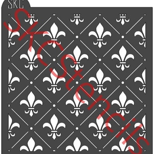 Fleur De Lis Stencils - Etsy