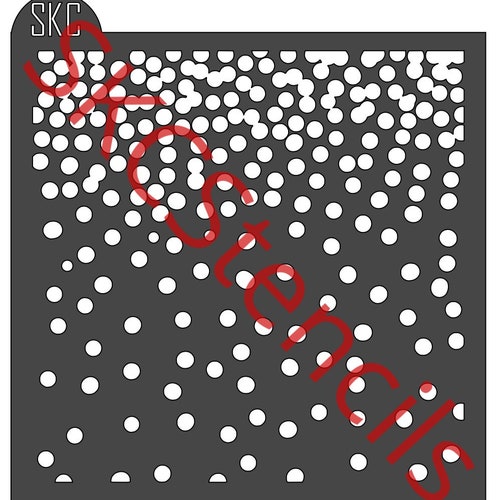 Large Polka Dot Stencil SVG File | Etsy