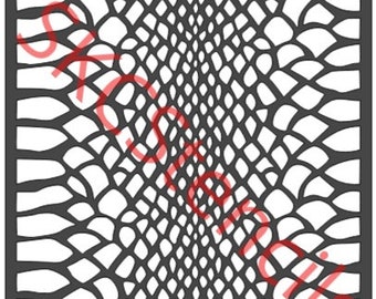 Snake Skin Stencil | Etsy