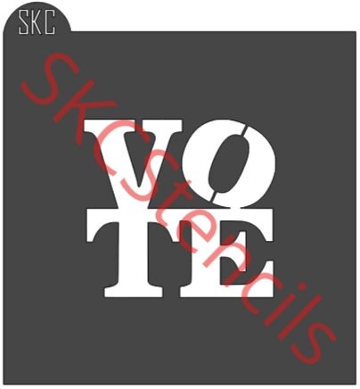 Vote Stencil SVG | Etsy
