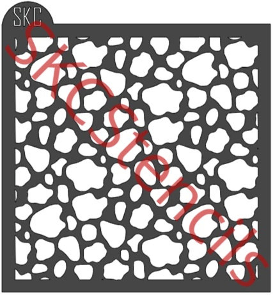 Cow Print Stencil SVG - Etsy