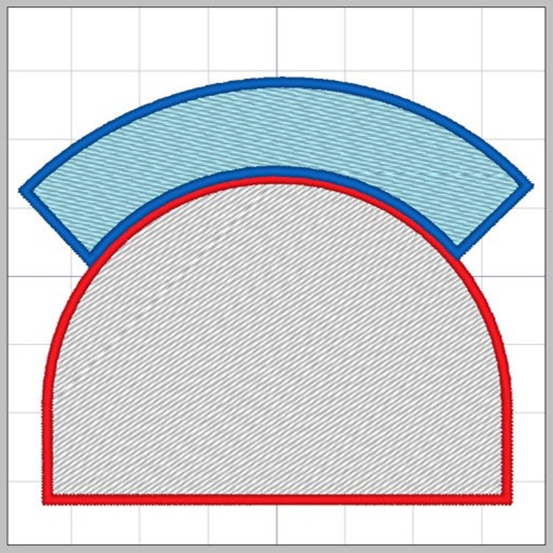 Blank Circle-based Patches FSL Machine Embroidery Design, 4 Styles in ...