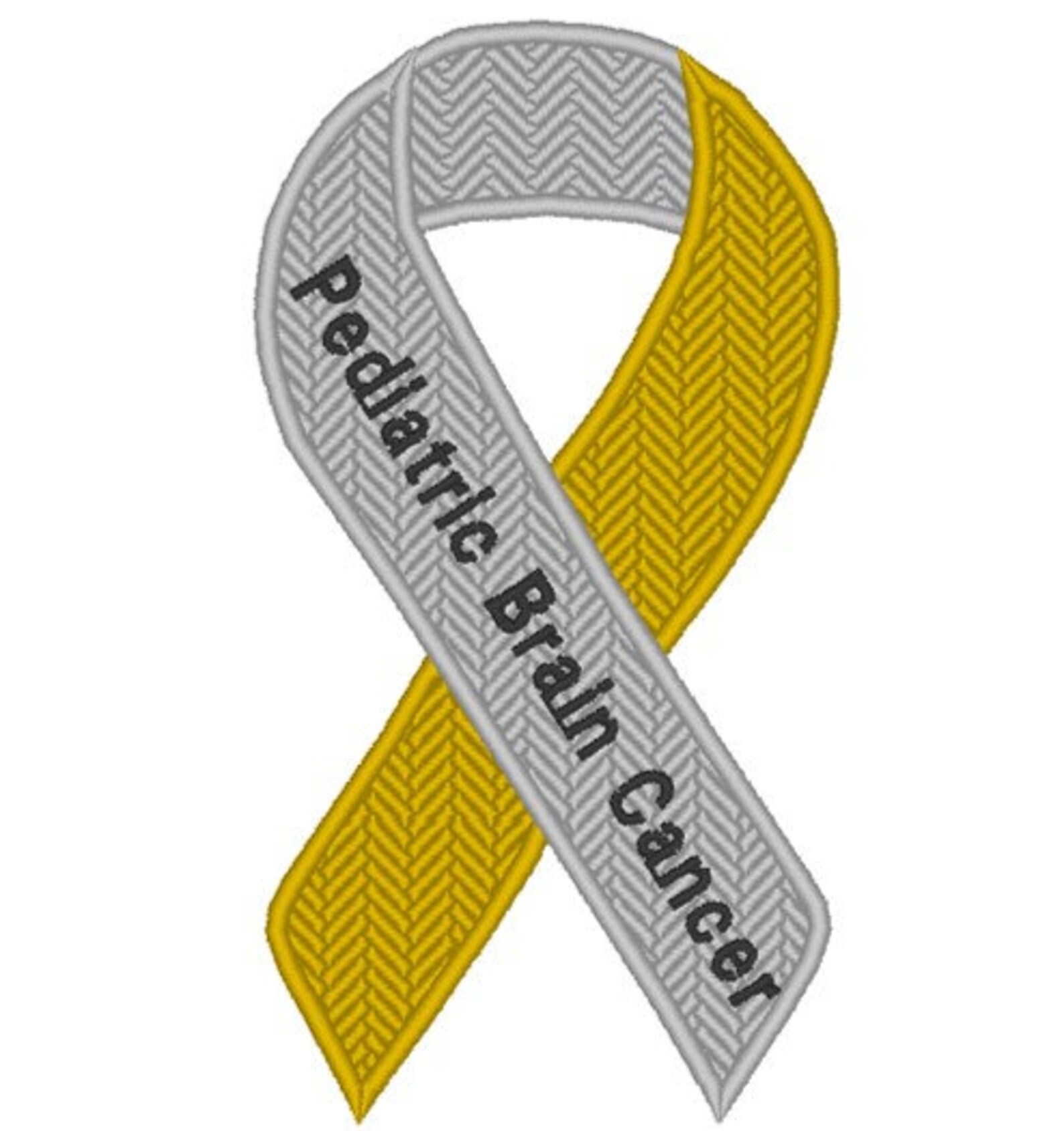 FSL 2-color Cancer Awareness Machine Embroidery Design Ribbon - Etsy