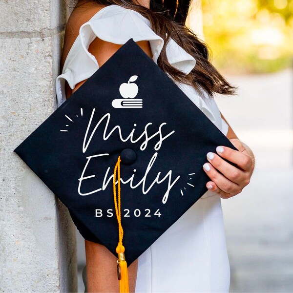Graduation Cap Decal - Etsy