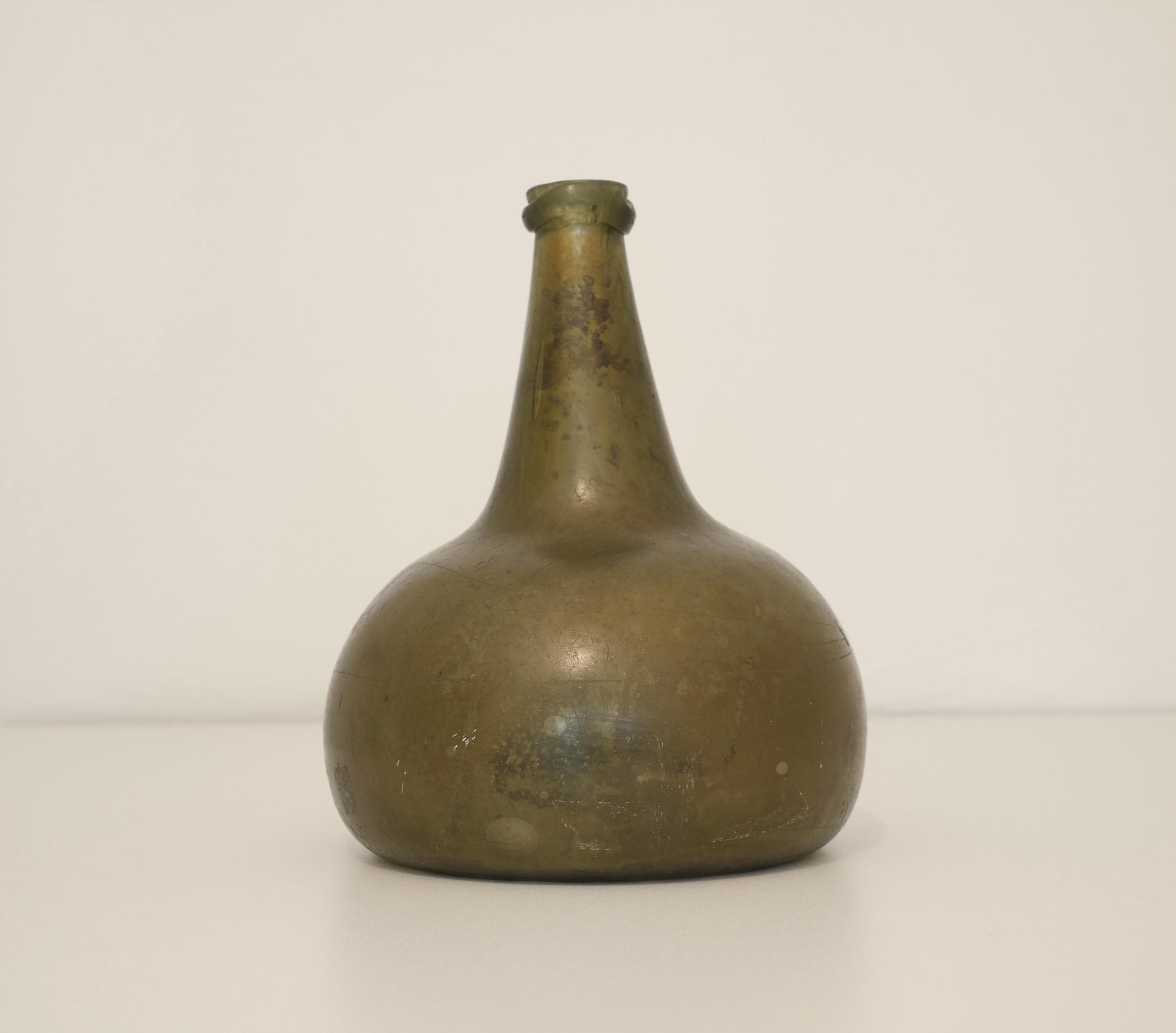 Green Glass Globe Bottle From the 18th Century - Etsy