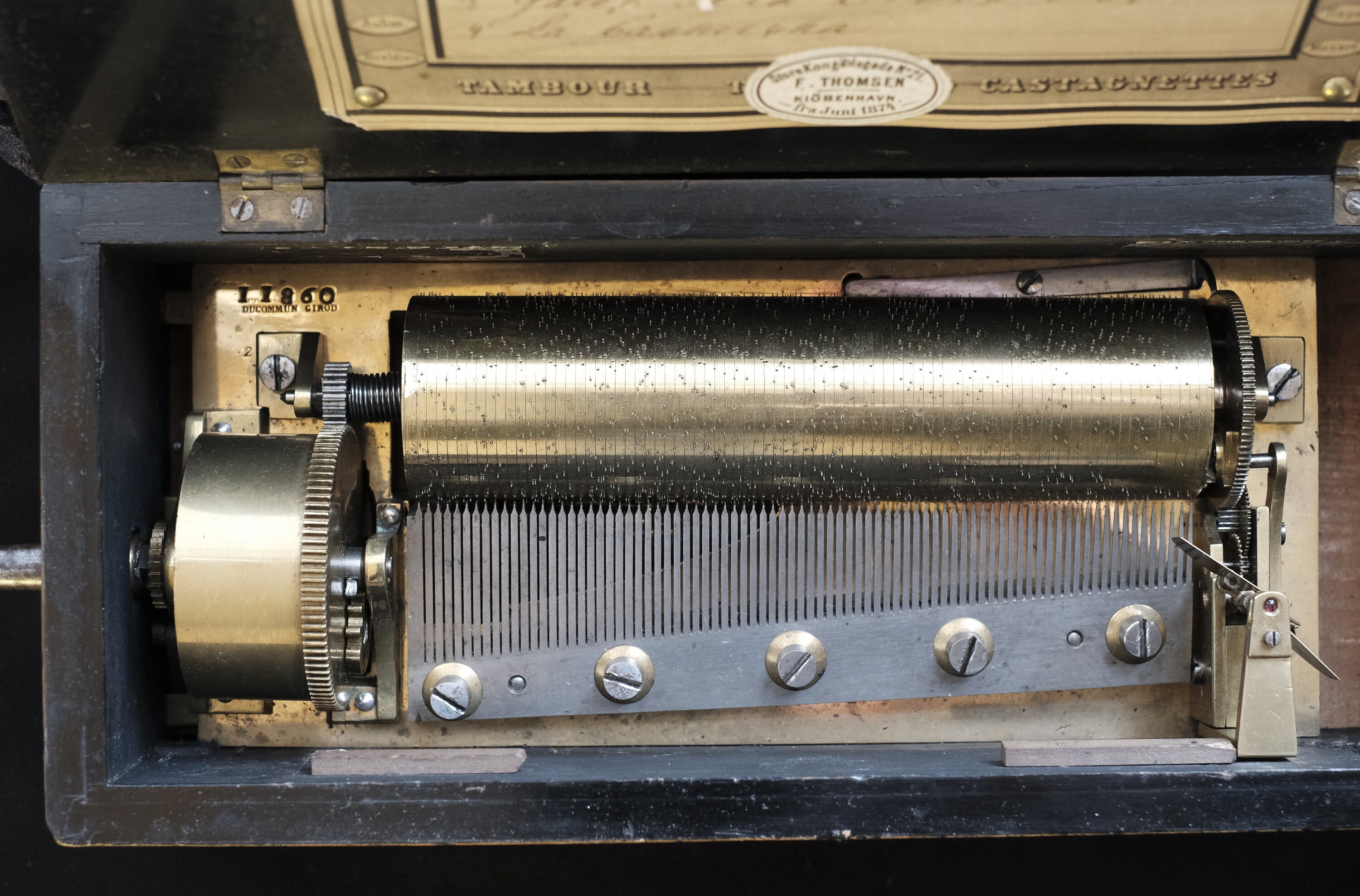 A Key-wind Musical Box Playing Four Airs, by Ducommun Girod, Ca. 1837 ...