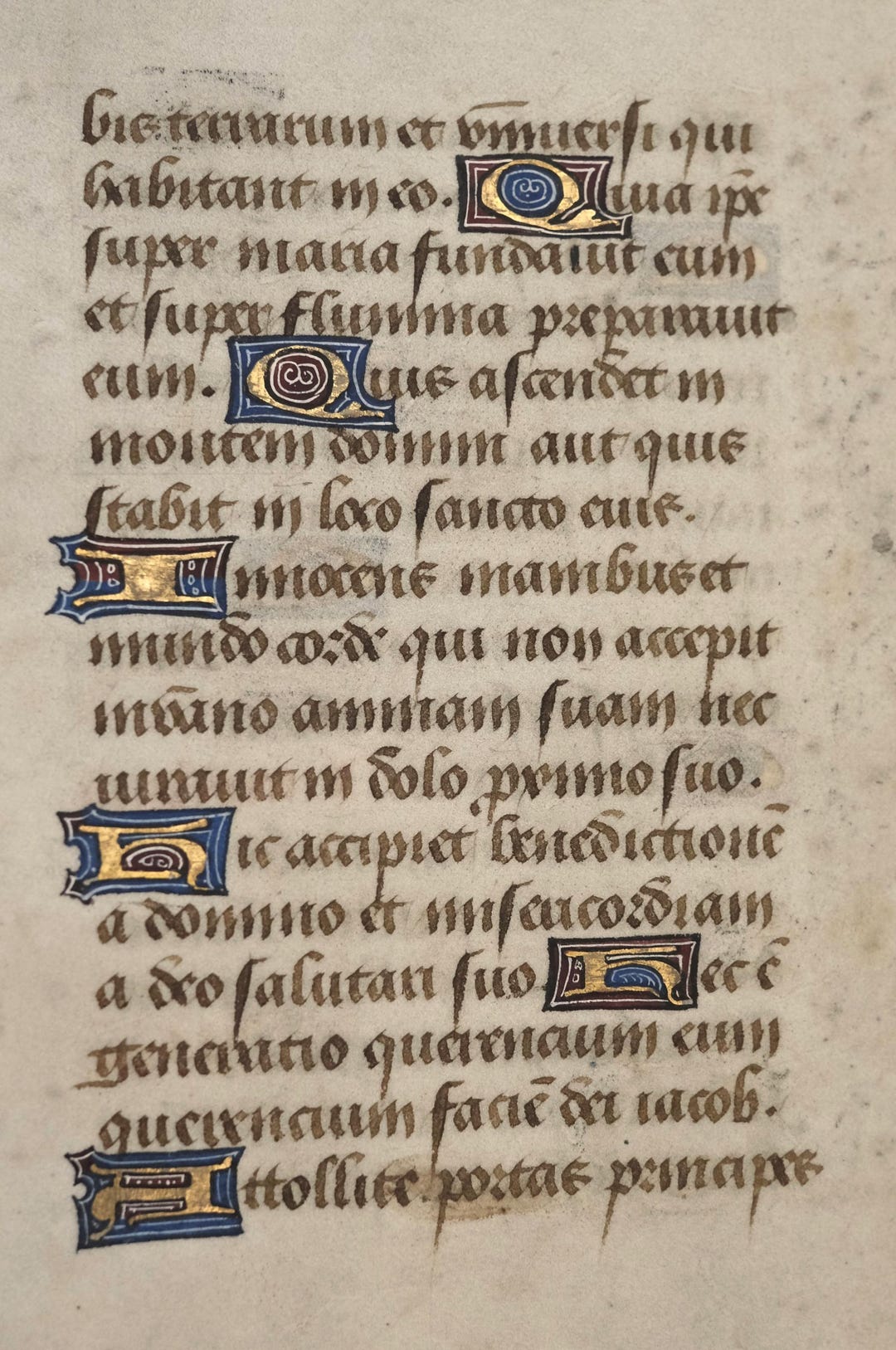 Manuscript Folio From a Latin Prayer Book bruges, C. 1460, Vellum With ...