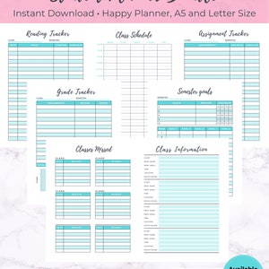 Student Planner Bundle Printable, School Planner, Bullet Journal ...