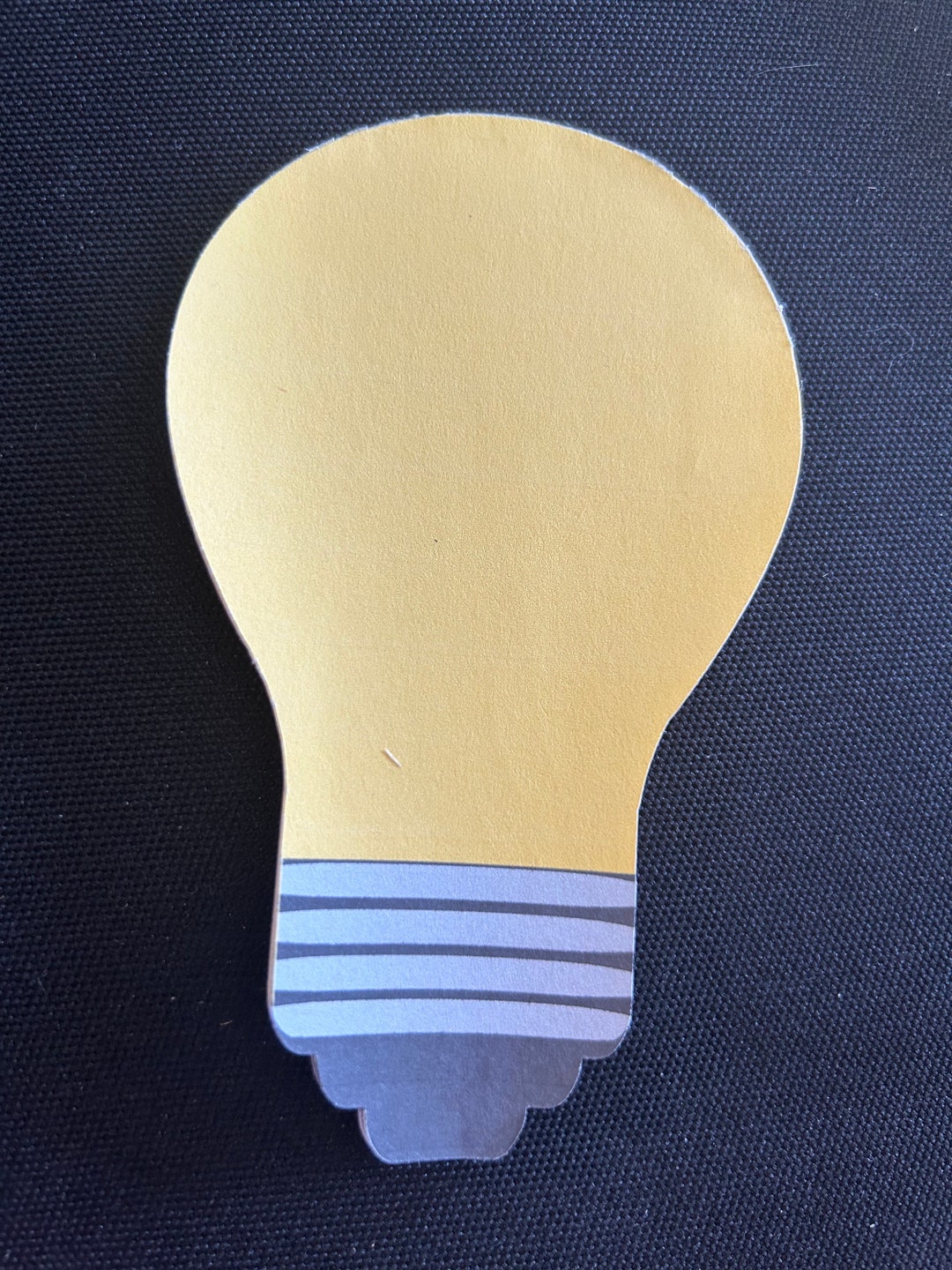 Bright Idea Lightbulb Notepad Memo Pad - Etsy