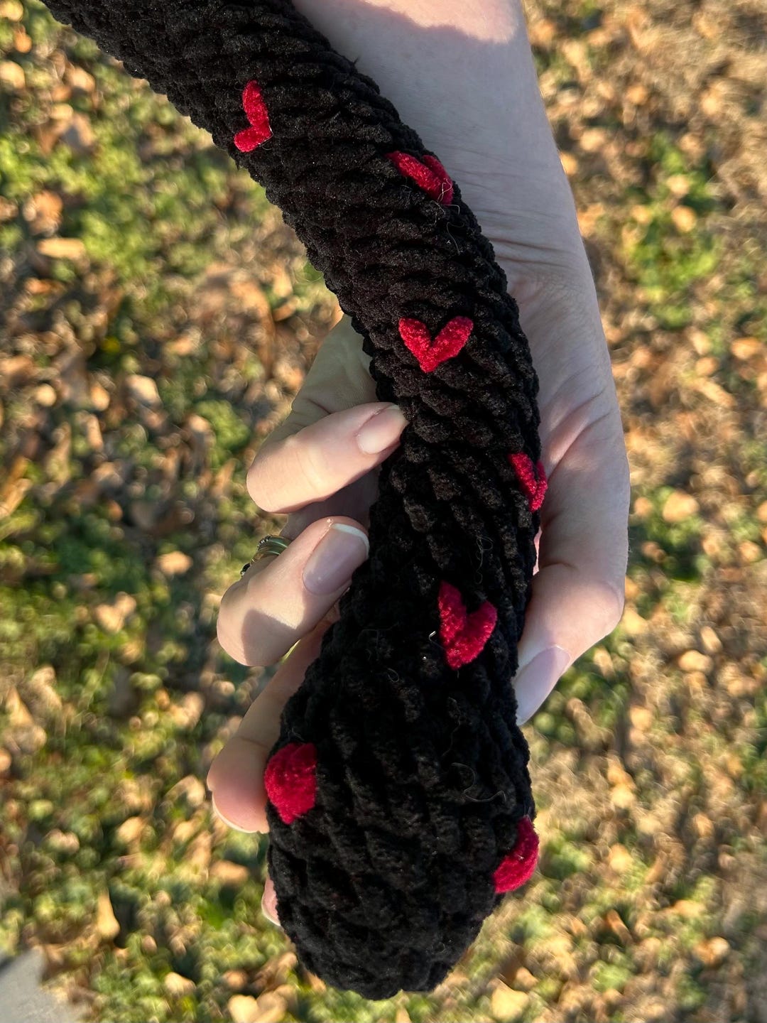 Custom Love Heart Snake Handmade Stuffed Animal Reptile Plushie Stuffy ...