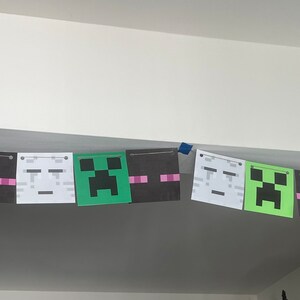 Minecraft Inspired Monster Banner - Etsy