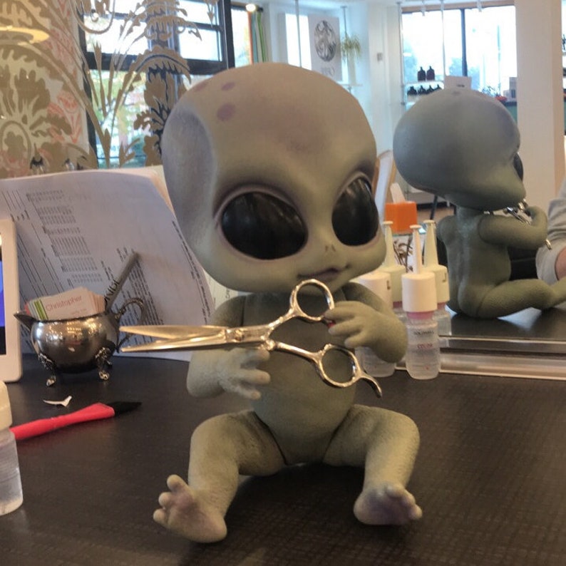 14 Inch Realistic Reborn Baby Alien Doll Hand-detailed Painted | Etsy