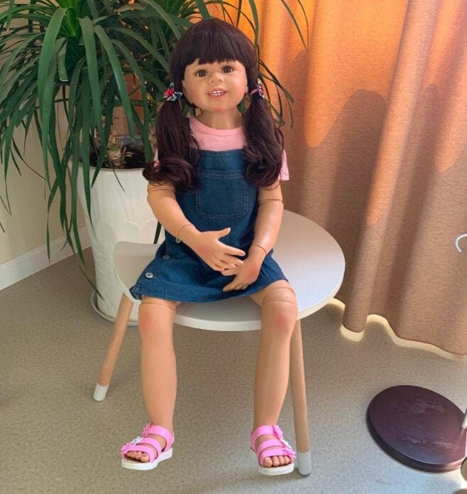 98CM Grote pop Original Masterpiece Doll peuter meisje bruin | Etsy
