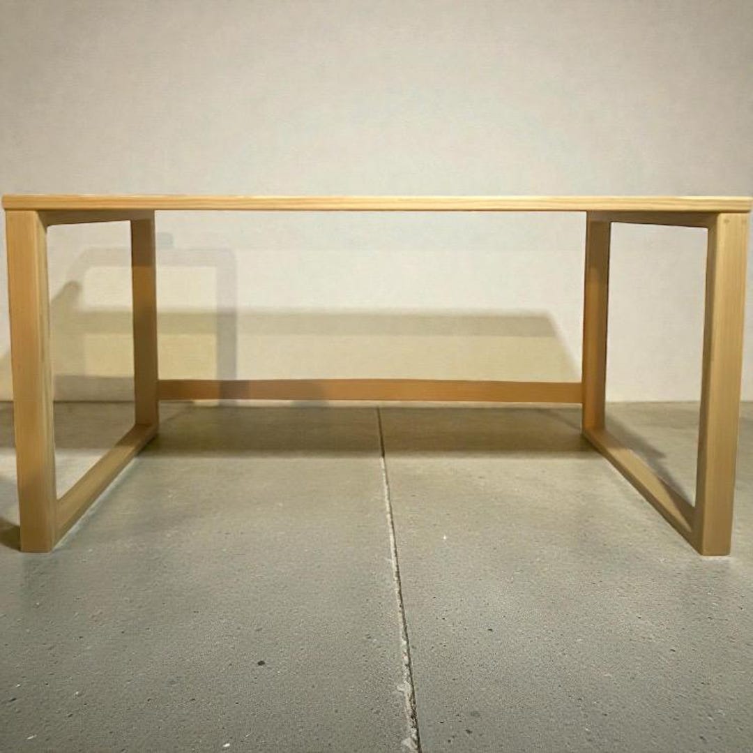Handcrafted Modern Rustic Desk | Solid White Oak Finish | Natural Pine ...