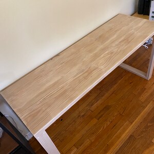 Handcrafted Modern Rustic Desk | Solid White Oak Finish | Natural Pine ...