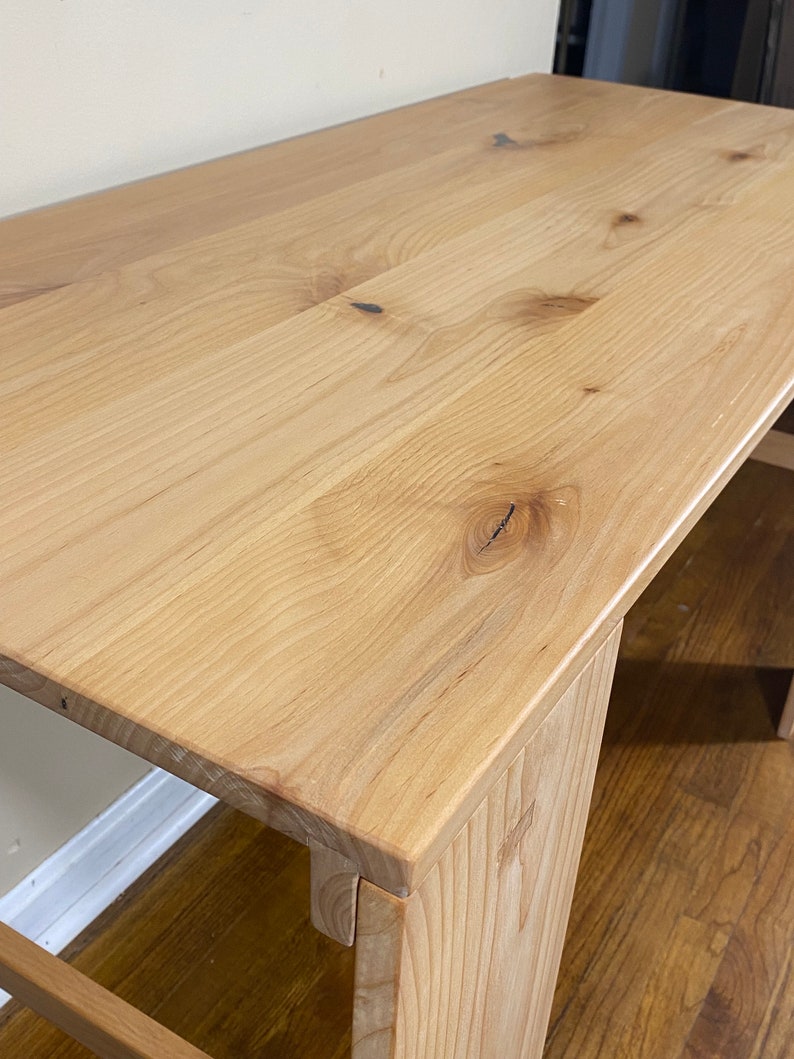 Modern Rustic Natural Wood Writing Desk - Etsy