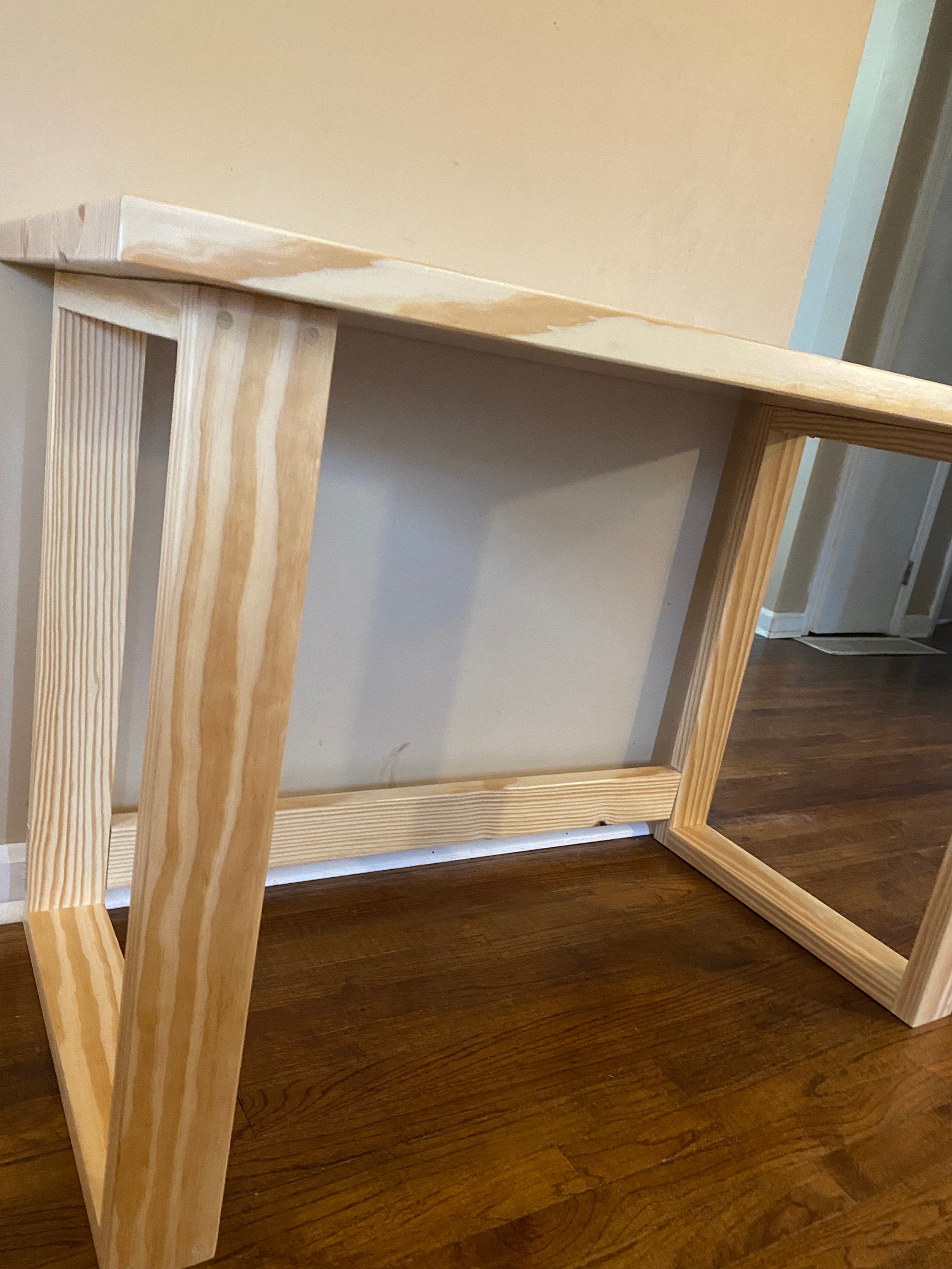 Modern Rustic Desk Natural Pine - Etsy