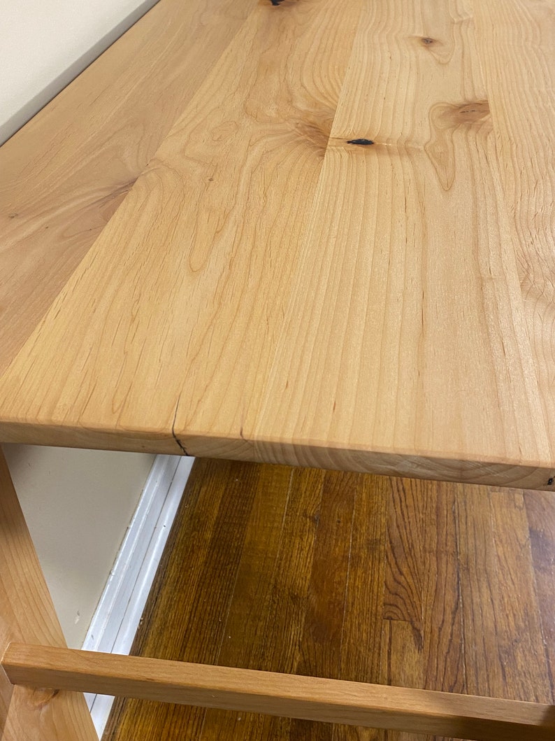 Modern Rustic Natural Wood Writing Desk - Etsy