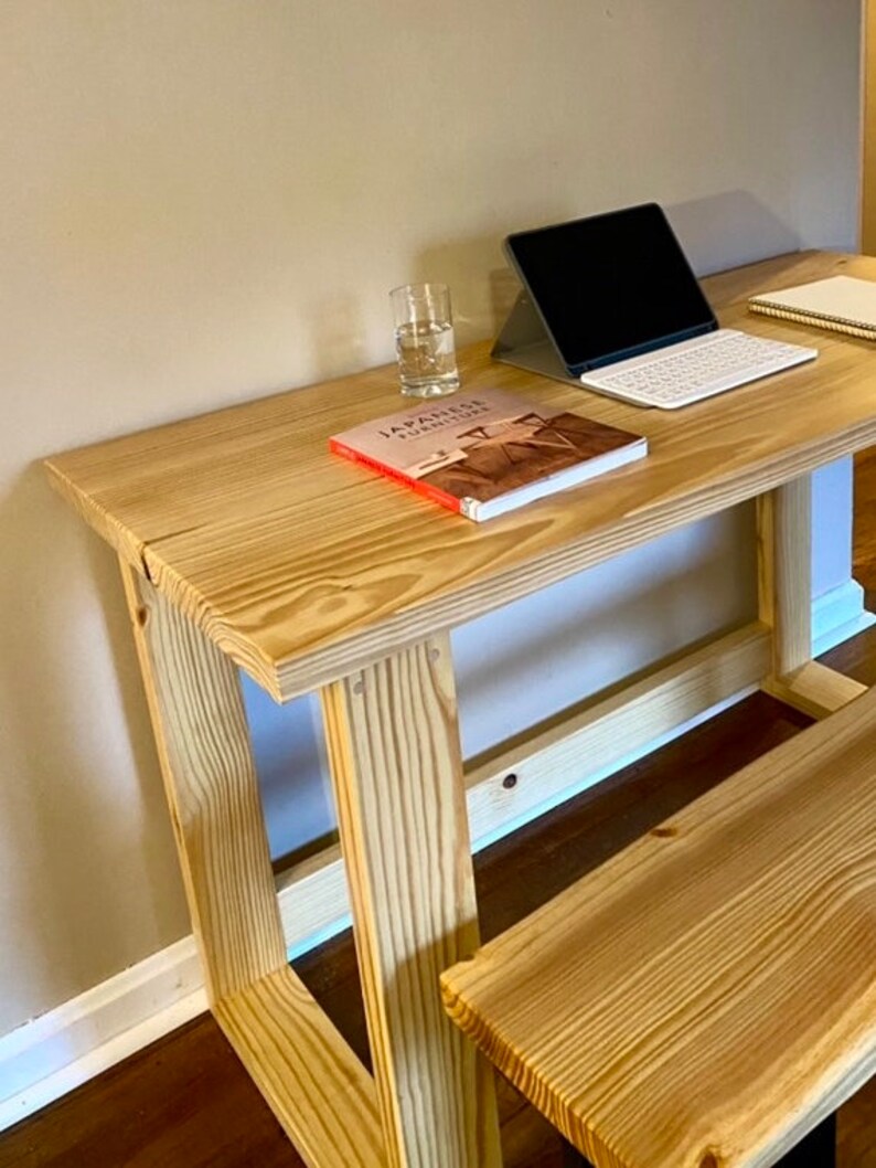 Modern Rustic Desk Natural Pine - Etsy