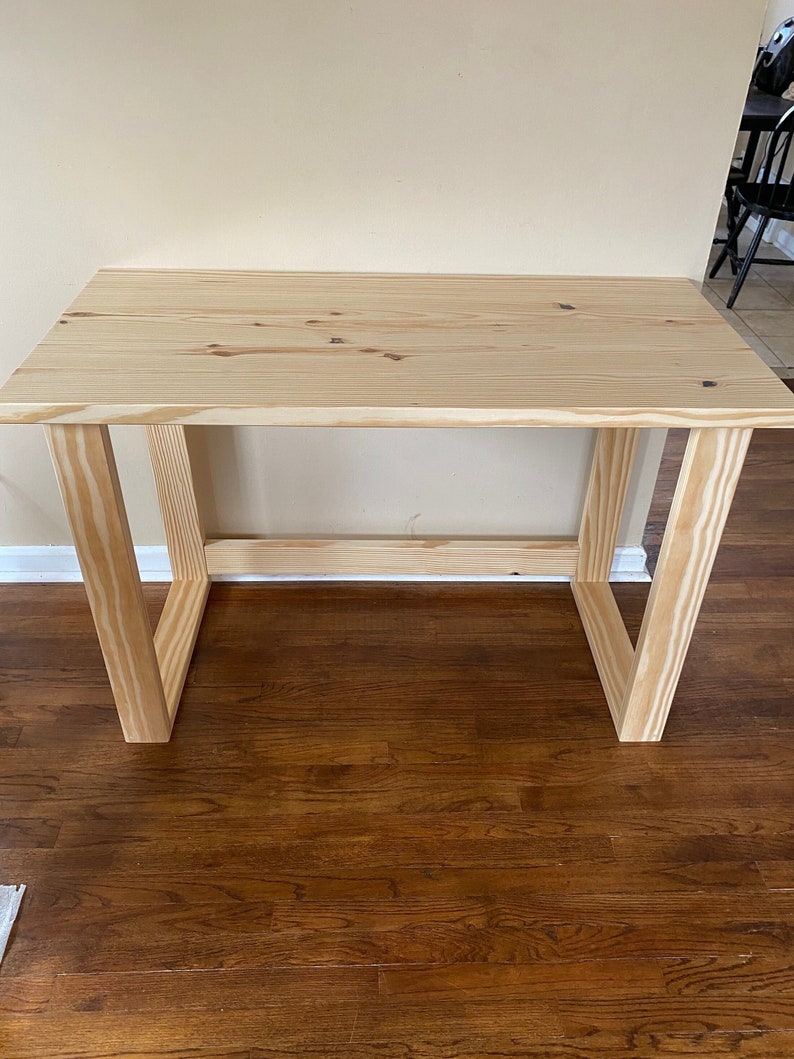 Modern Rustic Desk Natural Pine - Etsy
