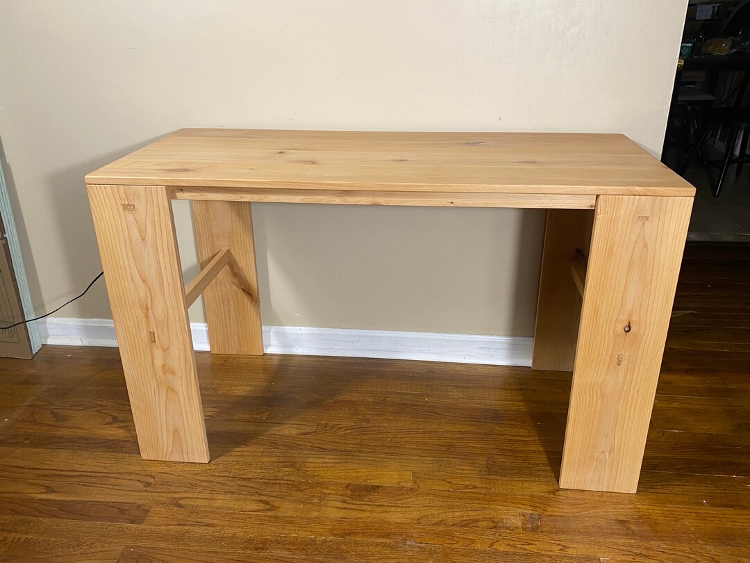 Modern Rustic Natural Wood Writing Desk - Etsy