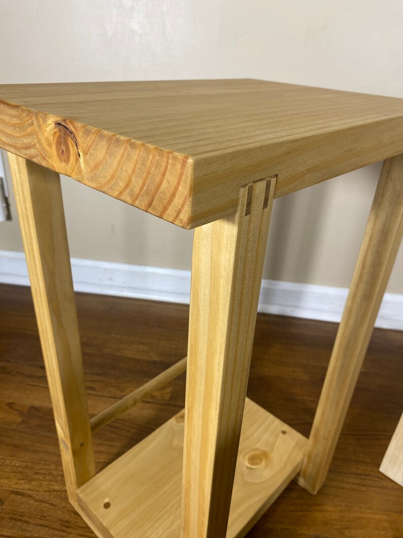 Small Modern Rustic End Table/side Table/nightstand- Set of Two ...