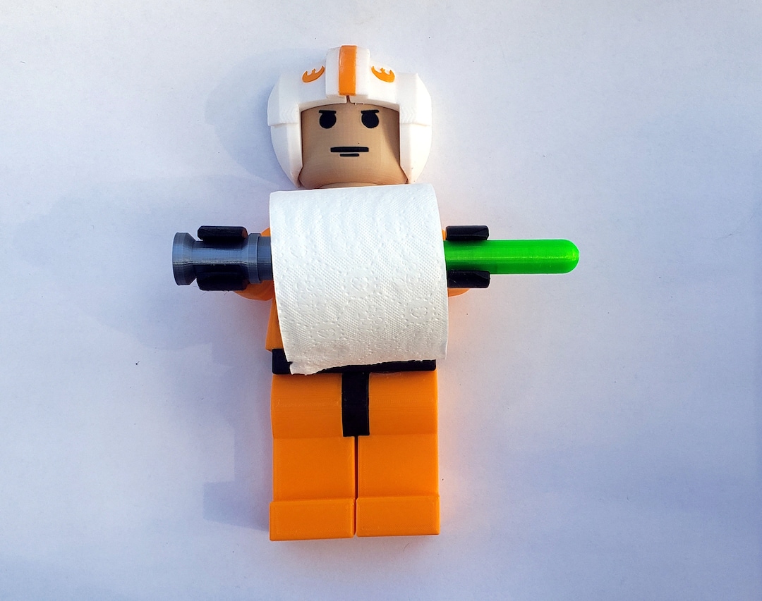 Luke Skywalker Toilet Paper Holder Star Wars TP Holder 3D Printed Kids ...