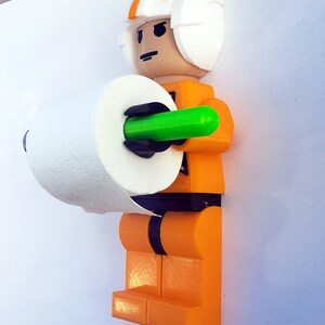 Luke Skywalker Toilet Paper Holder Star Wars TP Holder 3D Printed Kids ...