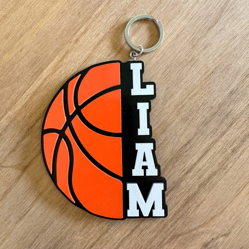 Basketball Keychain - Etsy