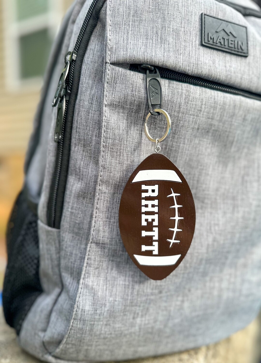 Custom Football Keychain - Etsy