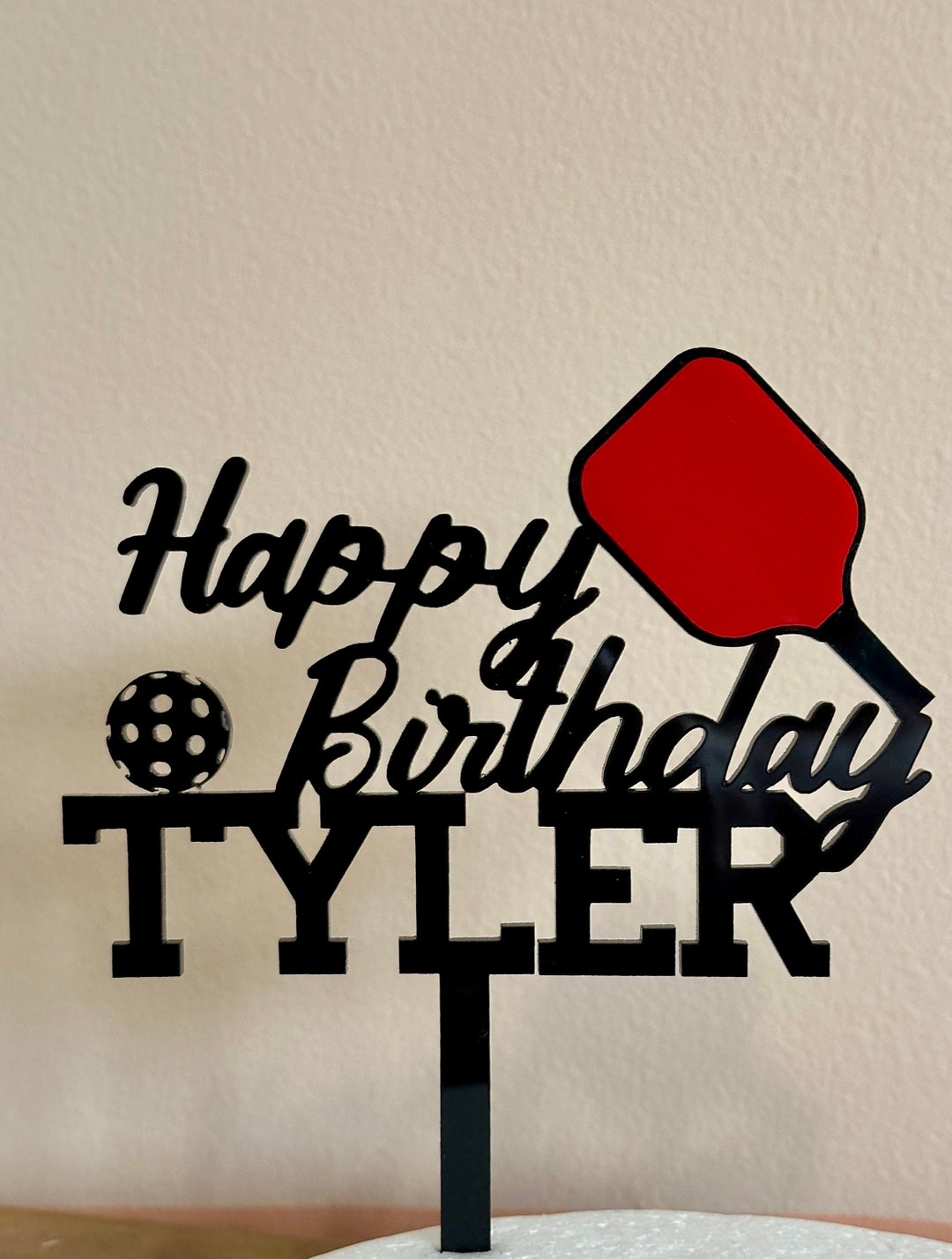 Custom Pickleball Cake Topper - Personalized Decor for Pickleball ...
