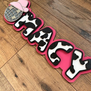 Personalized Disco Cowgirl Name Sign | Custom Groovy Decor - Etsy