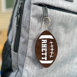 Custom Football Keychain - Etsy