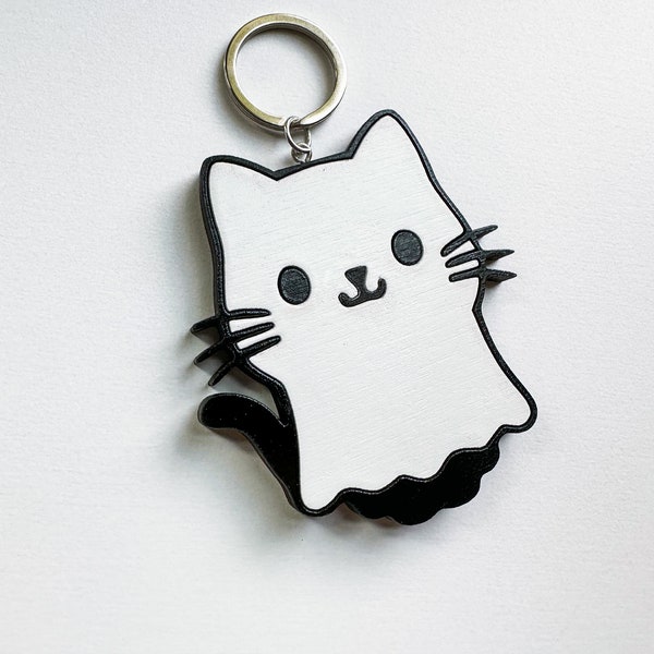Cat Keychain - Etsy