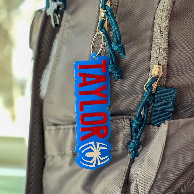 Spider Man Name Tag - Etsy
