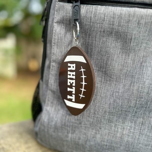 Custom Football Keychain - Etsy