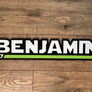 Wooden Saber Bedroom Door Sign - Etsy