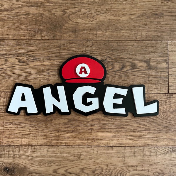 Mario Kart Name Sign - Etsy