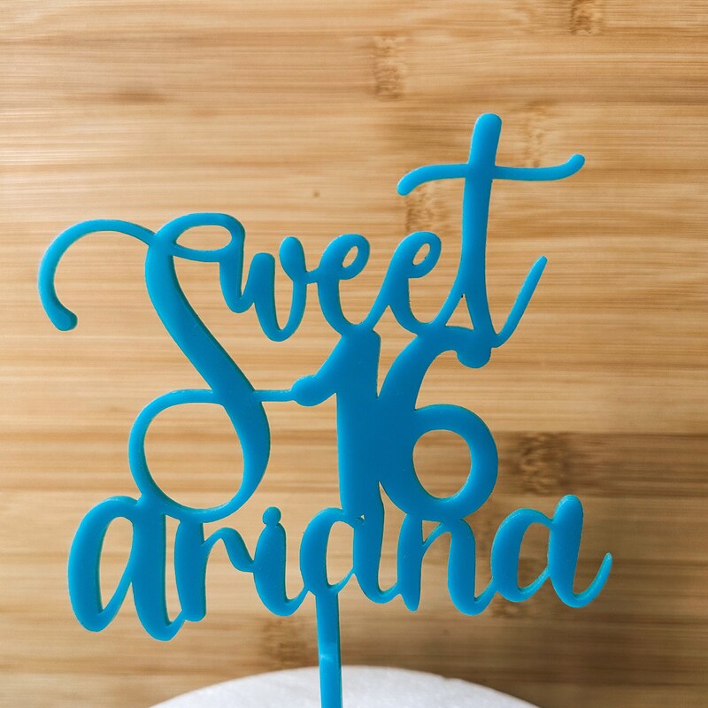 Sweet 16 Cake Topper - Etsy