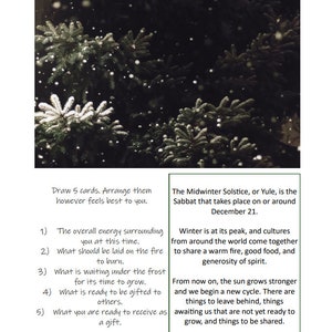 Wheel of the Year Sabbat Tarot Spread Inspiration // Immediate Download ...