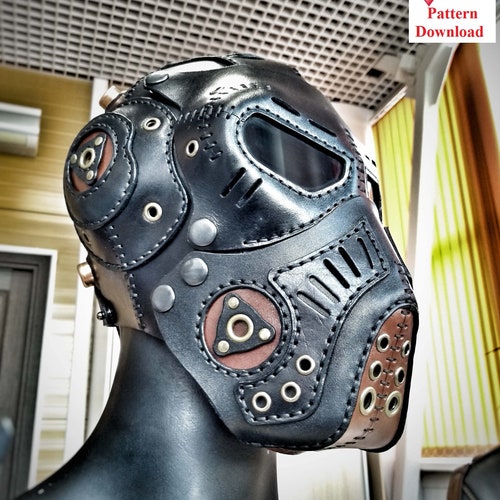 Dieselpunk Style Face Mask Digital PDF Pattern Sewing | Etsy