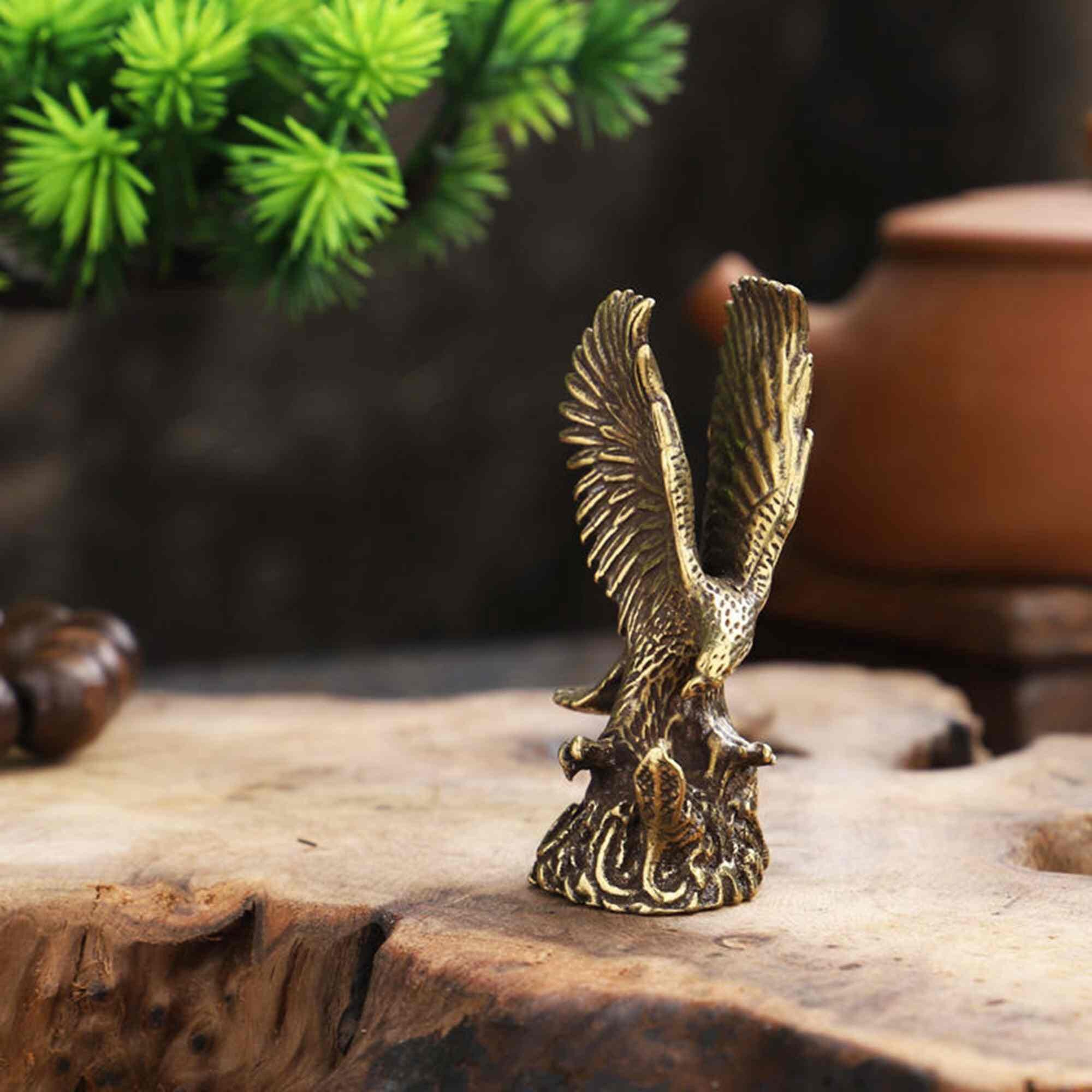 Exquisite Chinese Ancient Brass Hand-carved Eagle Statue - Etsy