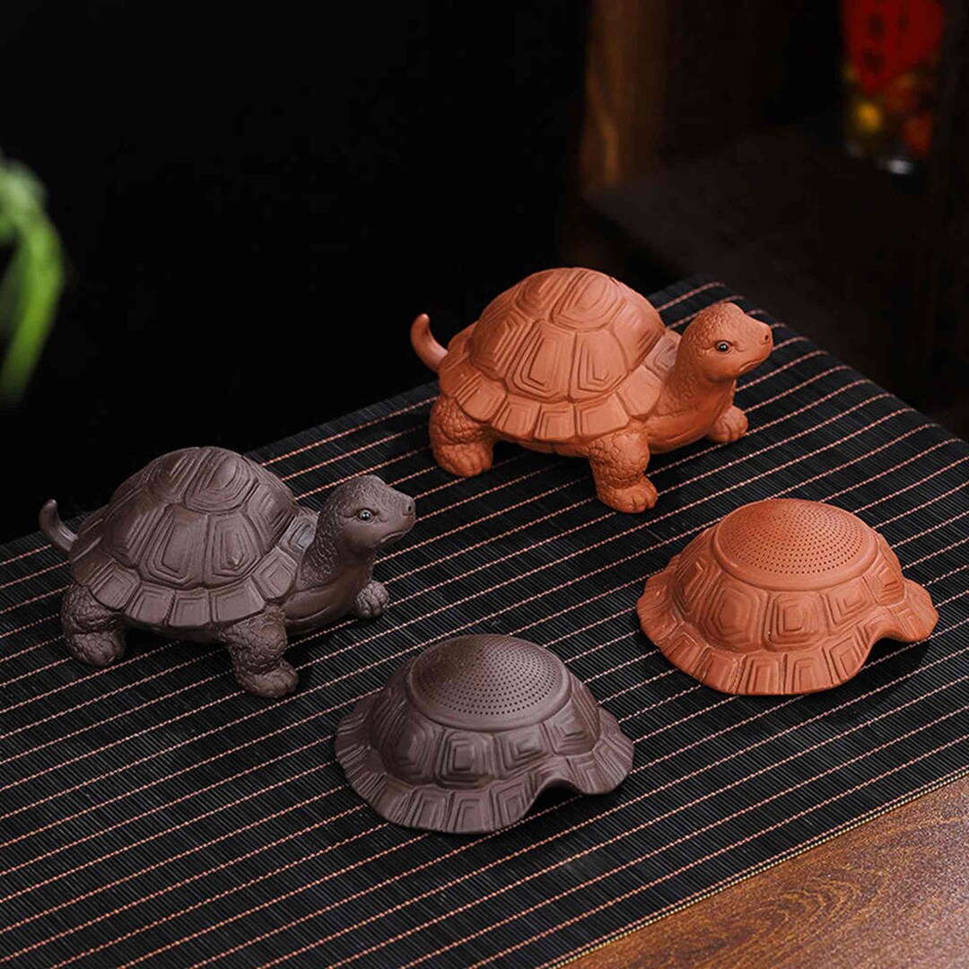 Chinese Zisha Coffee Filter, Tea Filter, Creative Turtle Image Tea Pet ...