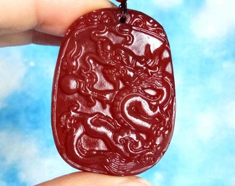 Red Jade Dragon | Etsy